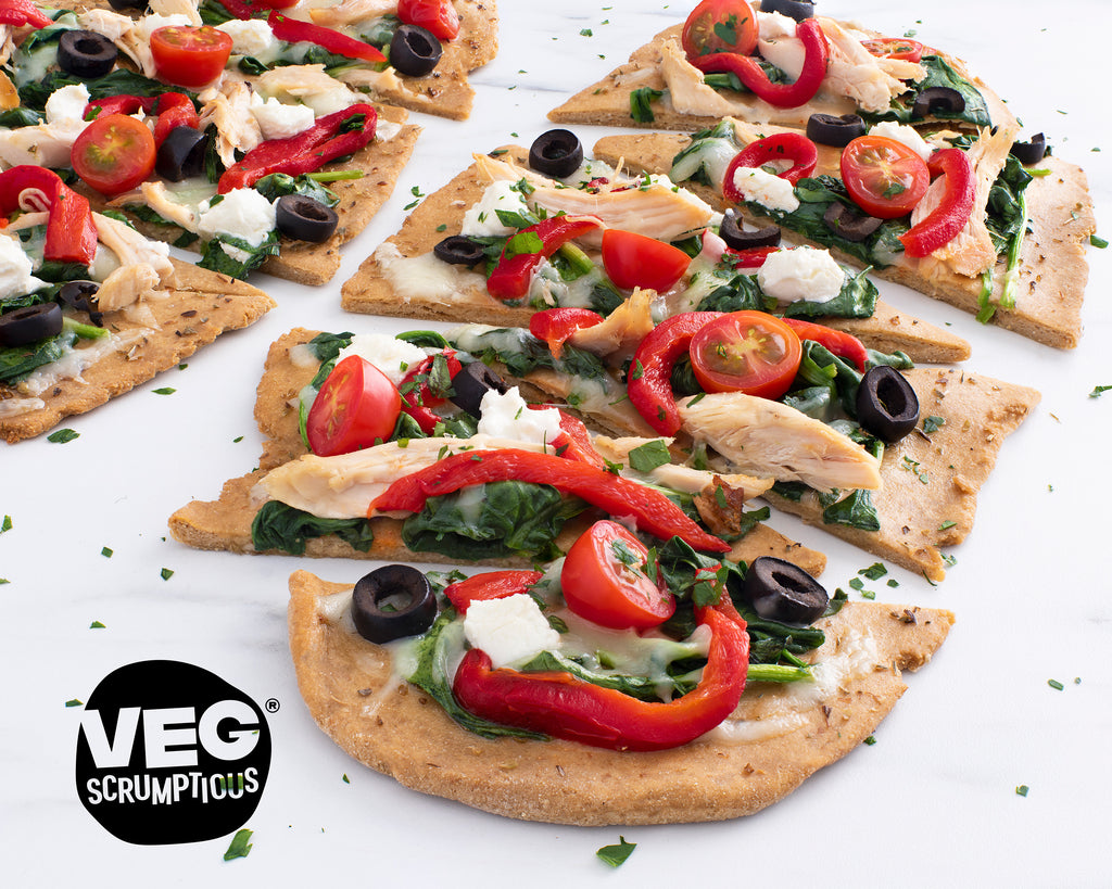 Mediterranean Chicken Flatbread